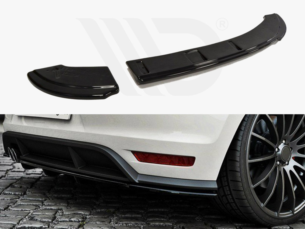 Maxton Rear Splitter (Vertical Bars) Volkswagen Polo GTI Mk5 Facelift ...